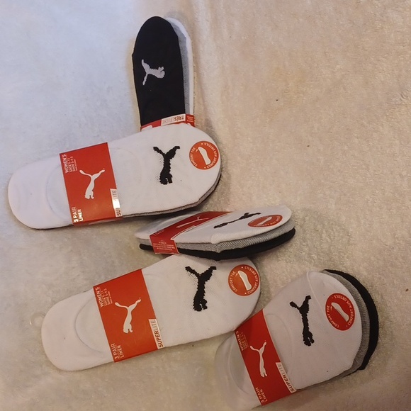 Puma | Accessories | Puma Socks 5 Packs Of 3 Black White And Gray Shoe ...